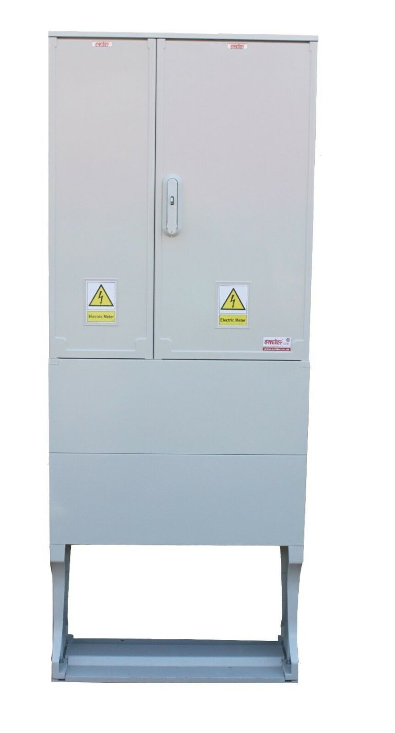 Free Standing Electric Meter Box GRP Cabinet W660xH800xD245+ Pedestal ...